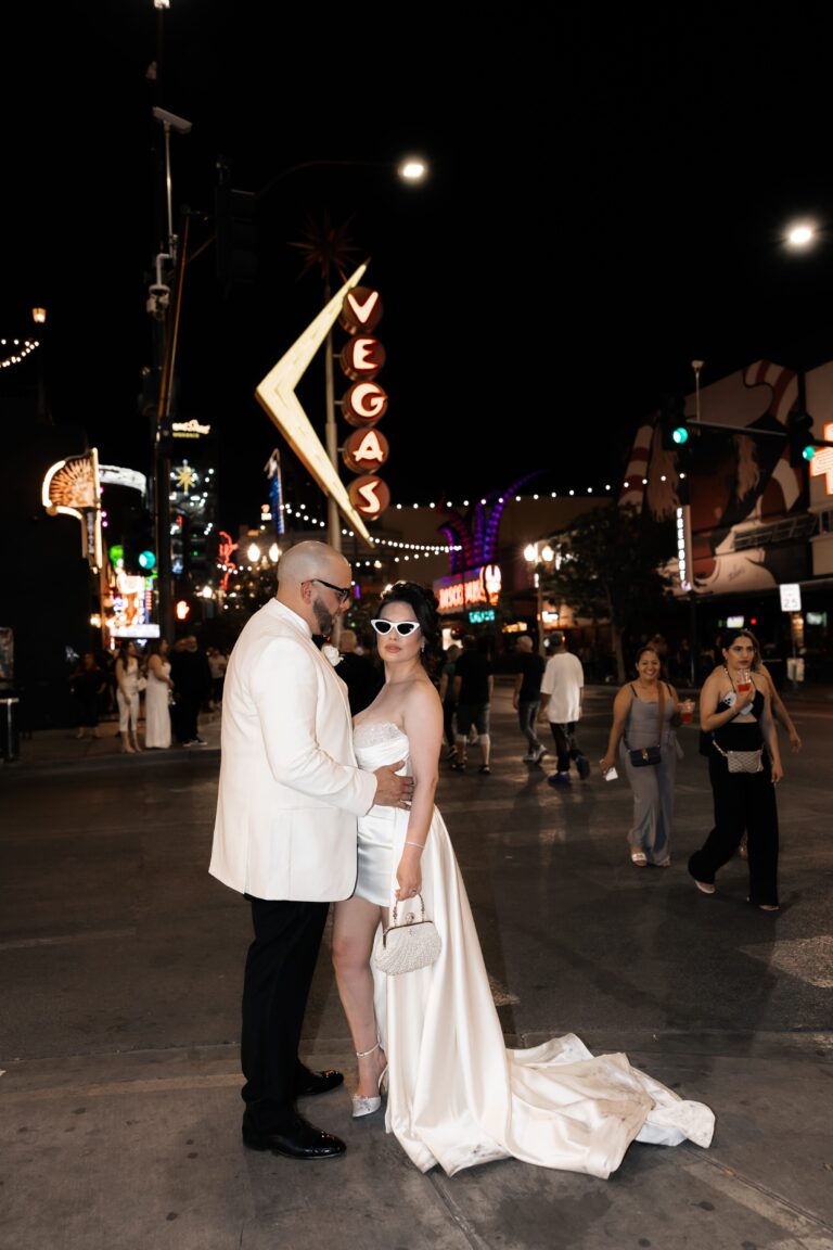 Sexy Downtown Vegas Elopement - Andrea + Sal - riskyexposurephotography.com